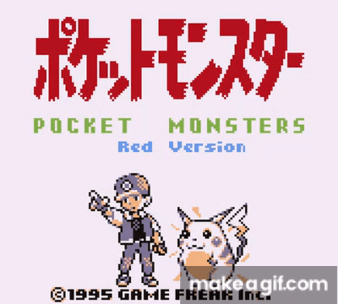 Pokémon Red Version (Japanese) - Intro on Make a GIF