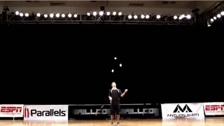 Awesome juggling on Make a GIF