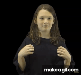 asl scared on Make a GIF