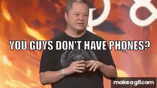 You guys don't have phones? on Make a GIF