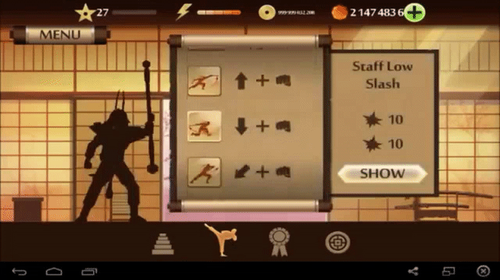Act 5 - Staff of Night - Staff Low Slash on Make a GIF