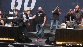 Jose Aldo, Conor McGregor clash at UFC's Go Big press conference on ...