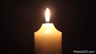 Burning candle meditation on Make a GIF