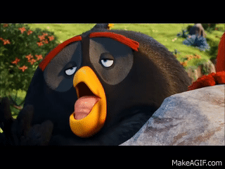 The Angry Birds Movie funny scene - Mighty eagle's lake of wisdom on ...