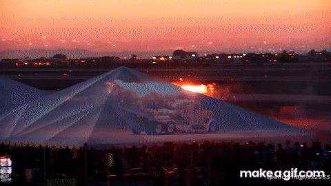 SHOCKWAVE JET TRUCK 333 MPH !!! on Make a GIF