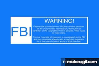 FBI Warning screens / 4Kids Entertainment logo on Make a GIF