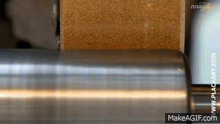 Turning of tungsten carbide coating with Plackart tool bit on Make a GIF