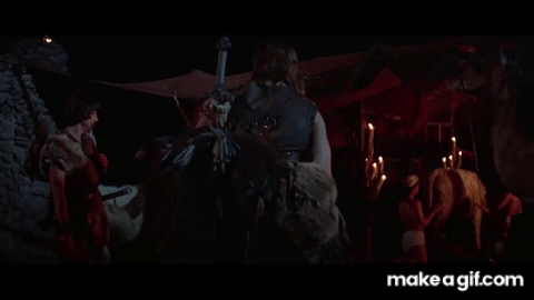The epic tale of Conan and the camel on Make a GIF
