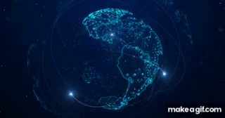 high tech digital earth background 4 k KWC32SJ on Make a GIF