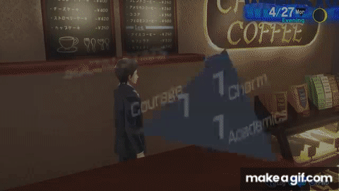 Persona 3 Reload Stat Increase Screen on Make a GIF