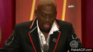 Dennis Rodman's Basketball Hall of Fame Enshrinement Speech on Make a GIF