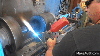 Metal Spray Repair of Bearing Journal on Make a GIF