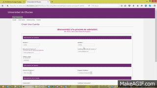 Guía de admisión: Portal Prospecto Ellucian CRM Recruit on Make a GIF