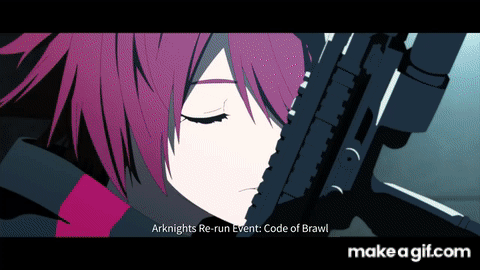 Exusiai and mostima - arknights Code of Brawl Event on Make a GIF