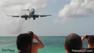 CLOSE CALL at Maho Beach with live ATC. Princess Juliana, St Maarten ...
