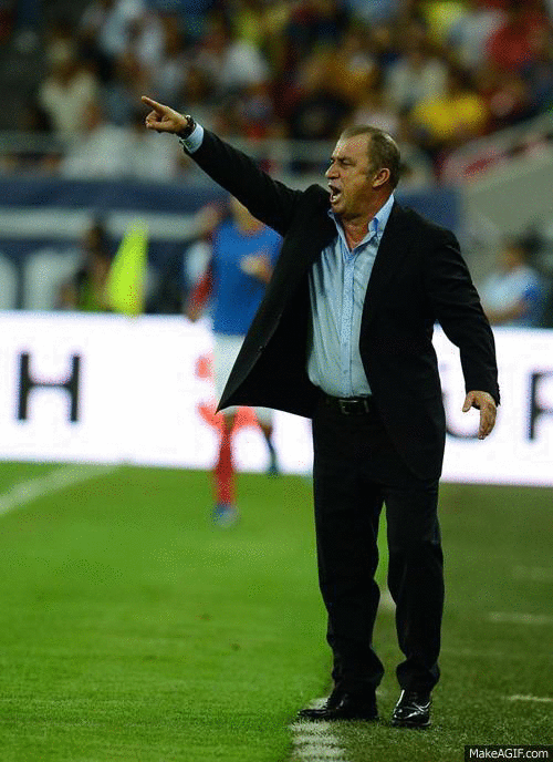 fatih terim on Make a GIF