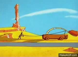 Willy Coyote Catapult on Make a GIF