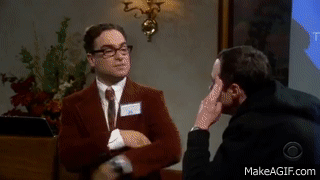 The Big Bang Theory - Leonard and Sheldon fighting on Make a GIF