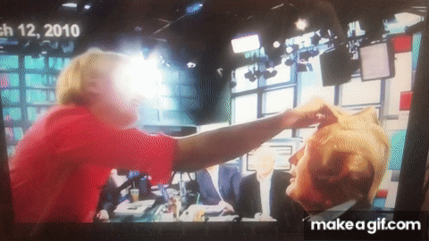 Mika Ruffles Trump’s ‘Hair’ on Make a GIF