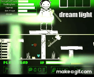 Speedrunner VS 4 Hunters in Undertale | Dream Fight phase 1 (Authorized ...