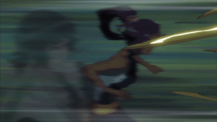 Yoruichi and Soi Fon dodge on Make a GIF