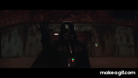 Darth Vader drags shuttle down scene with Imperial March | Obi wan ...