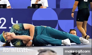 Ray Gun AI Breakdance Olympics 2024 on Make a GIF