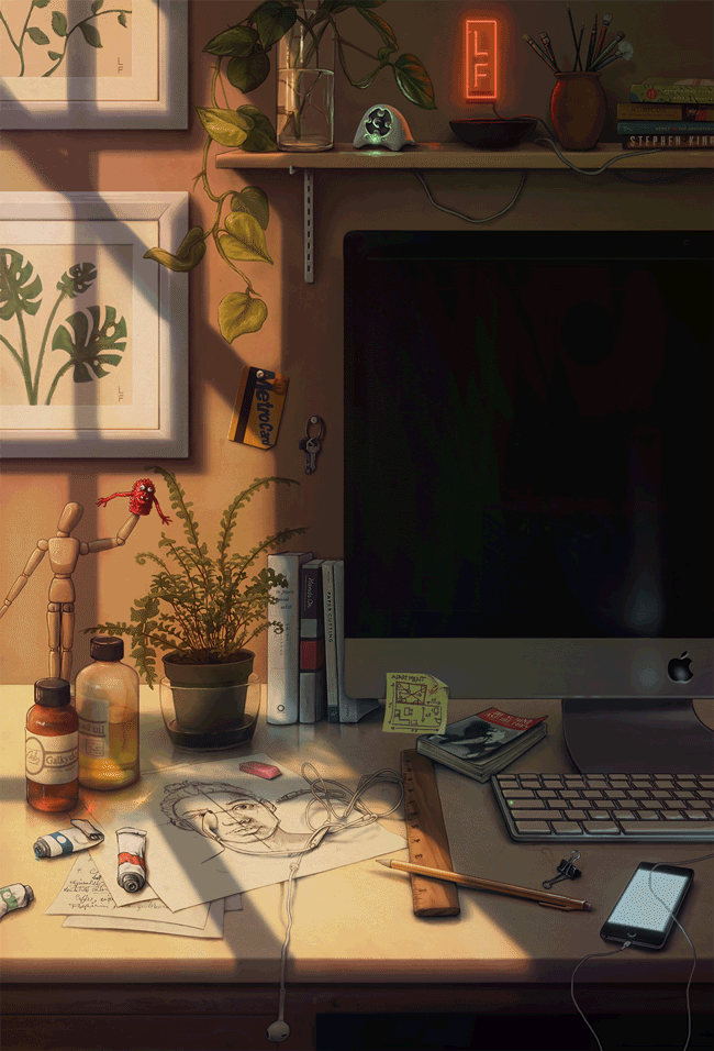 Studio, illustration by Leland Foster on Make a GIF