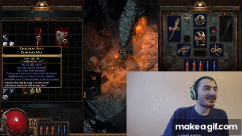 [Path of Exile] PoE Item Progression Demonstrated on Make a GIF