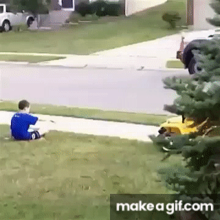 Kid runs over brother with Car | ORIGINAL on Make a GIF
