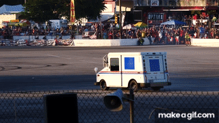 LS Postal - LS Swapped USPS Mail Truck Doing Donuts in Burnout ...