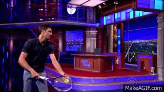 Stephen Faces Off Against Novak Djokovic on Make a GIF