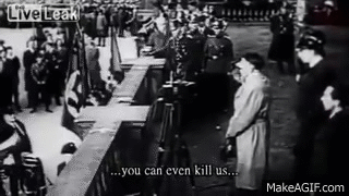Hitler Speeches with accurate English subtitles on Make a GIF