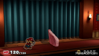 Paper Mario: Meat Slap on Make a GIF