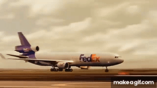 FedEx flight 80 - Crash Animation on Make a GIF