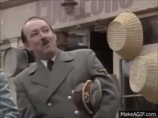 Lieutenant Gruber as Hitler on Make a GIF
