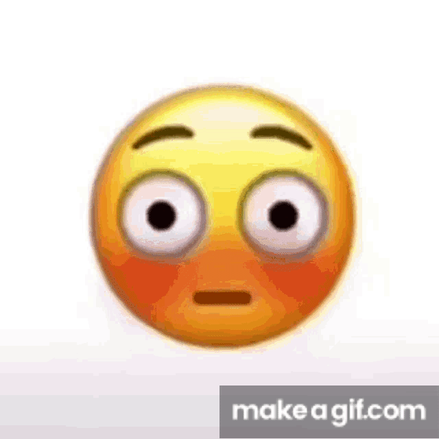 Flushed Emoji Blush Emoji GIF - Flushed Emoji Blush Emoji - Discover & Share GIFs on Make a GIF