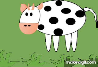 bò ăn cỏ on Make a GIF