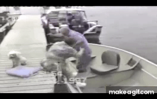 People falling off boats!! on Make a GIF
