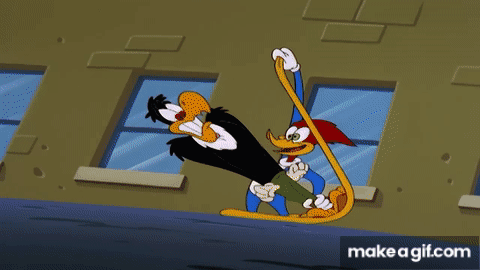 Buzz Buzzard gets sent to the thunder on Make a GIF