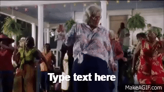 Madea Does Electric Slide on Make a GIF