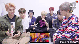 [BANGTAN BOMB] BTS 'DNA' MV REAL reaction @6:00PM (170918) - BTS (방탄소년단) on Make a GIF