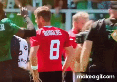 Aaron Rodgers and Sauce Gardner coldest handshake in NFL on Make a GIF