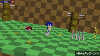 Realistic 3D Sonic on Make a GIF