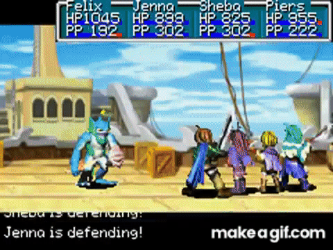 Golden Sun: TLA All Battle Psynergy Compilation Part 1 on Make a GIF