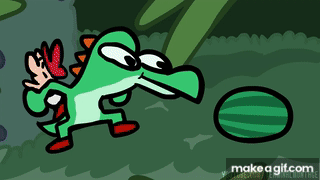 Machine Gun Yoshi on Make a GIF