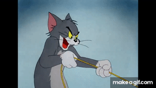 Tom hit by mouse trap on Make a GIF