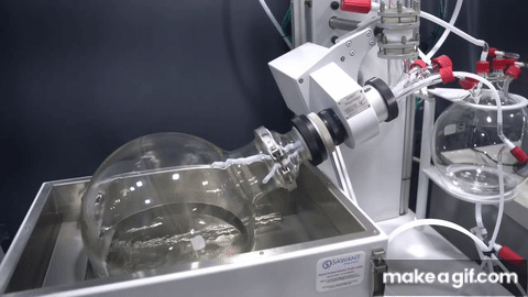 Working of a Genser Scientific Instruments PILOTVAP Rotary Evaporator ...