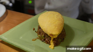 Japanese Street Food - OMELET RICE Kichi Kichi Omurice Kyoto Japan on ...