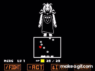 Undertale - No Hit Asriel Dreemurr (sort of) on Make a GIF